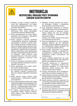 IAC19 Instrukcja BHP spawanie łukiem elektrycznym - Atrakcyjna Cena ...