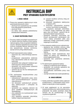 IAC20 Instrukcja BHP spawanie elektryczne - Atrakcyjna Cena! - Sklep ...